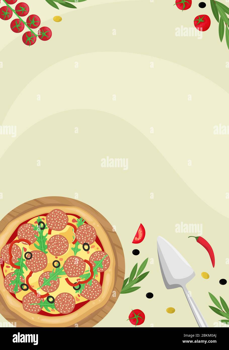 Menu italian restaurant space Stock Vector Images - Alamy