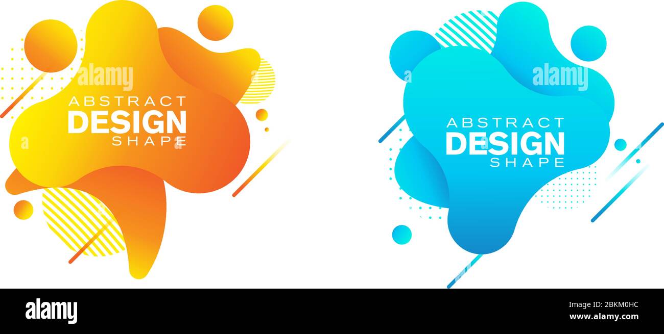 Abstract liquid shape Fluid design Vector illustration Stock Vector ...