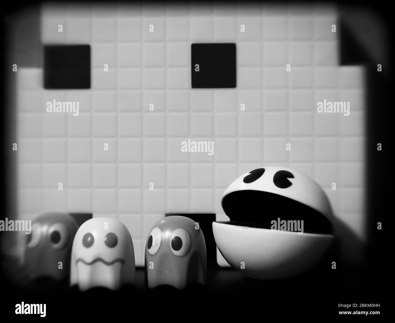 Pac Man Maze Black And White