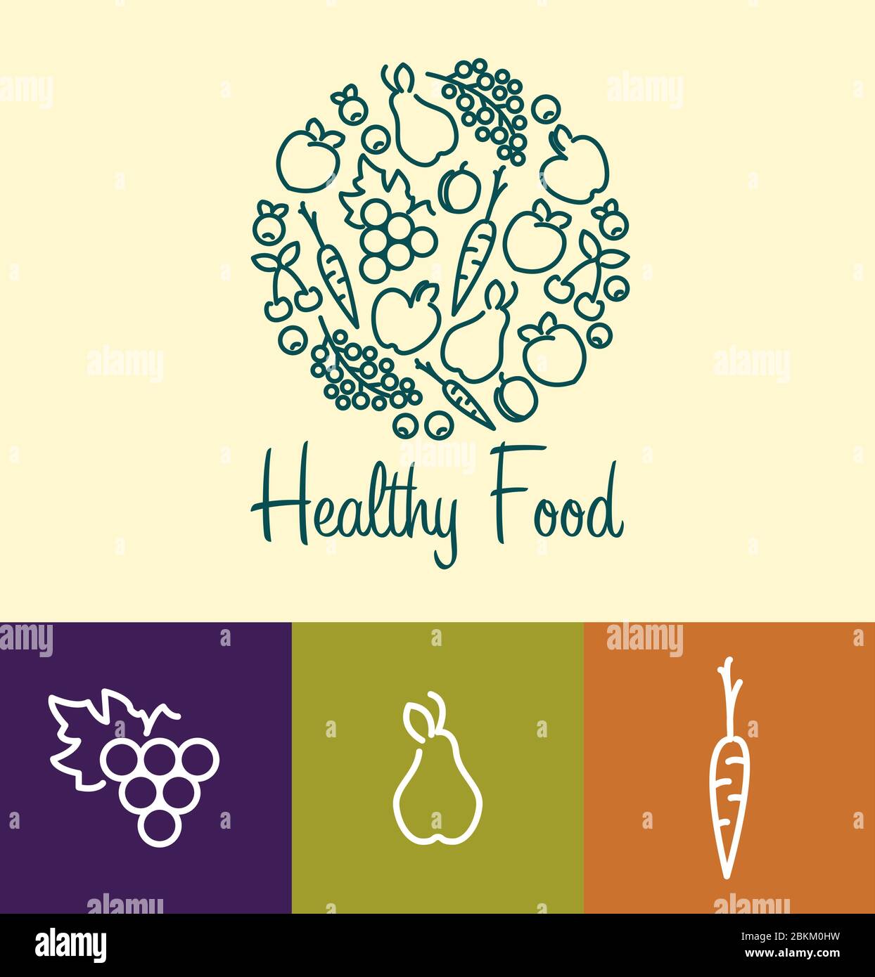 Food element Stock Vector Images - Alamy