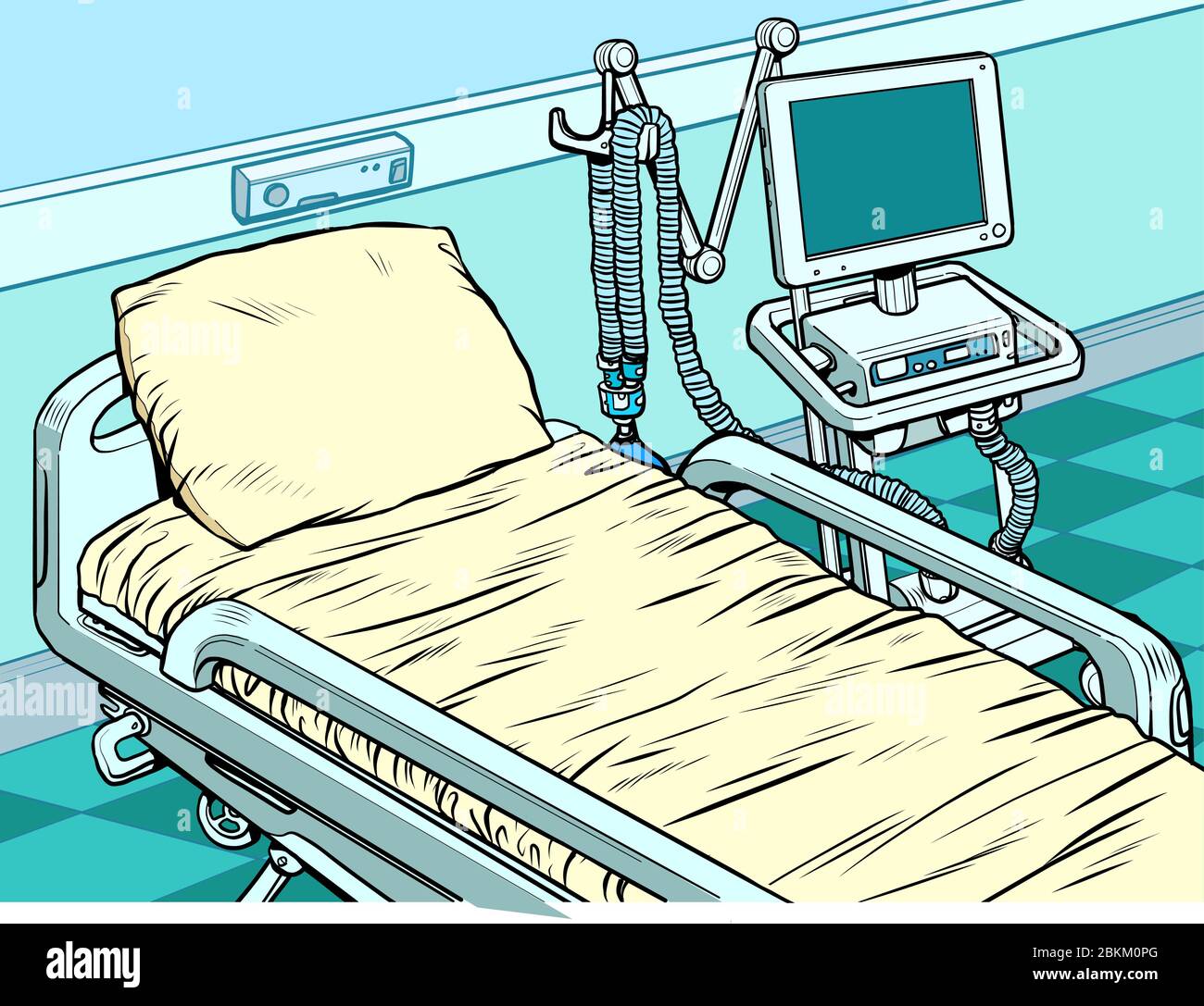 Medical ventilator artificial ventilation Stock Vector Images - Alamy