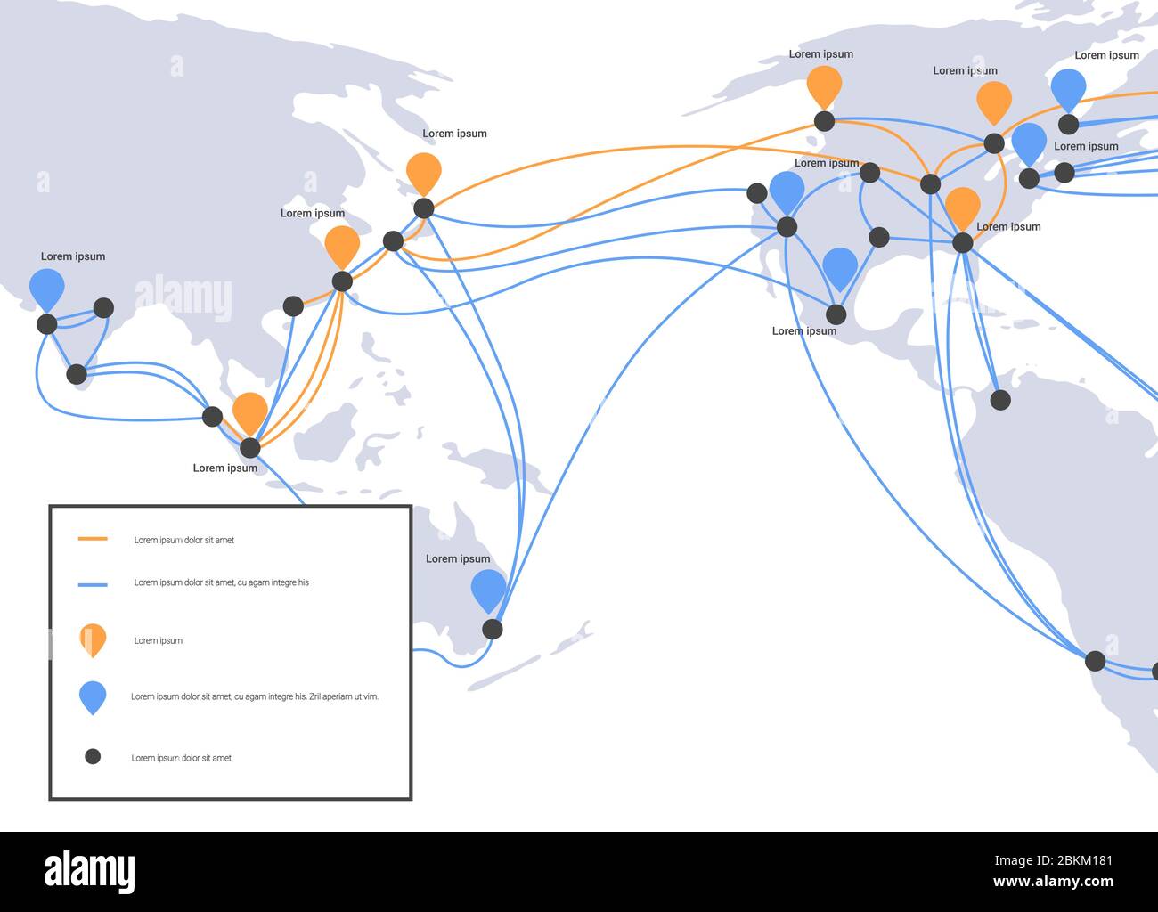 global network cable connections and information transfer system world ...
