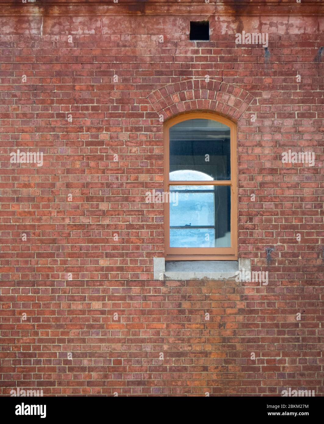 Tuck pointed red brick building at former Midland Railway Workshops ...