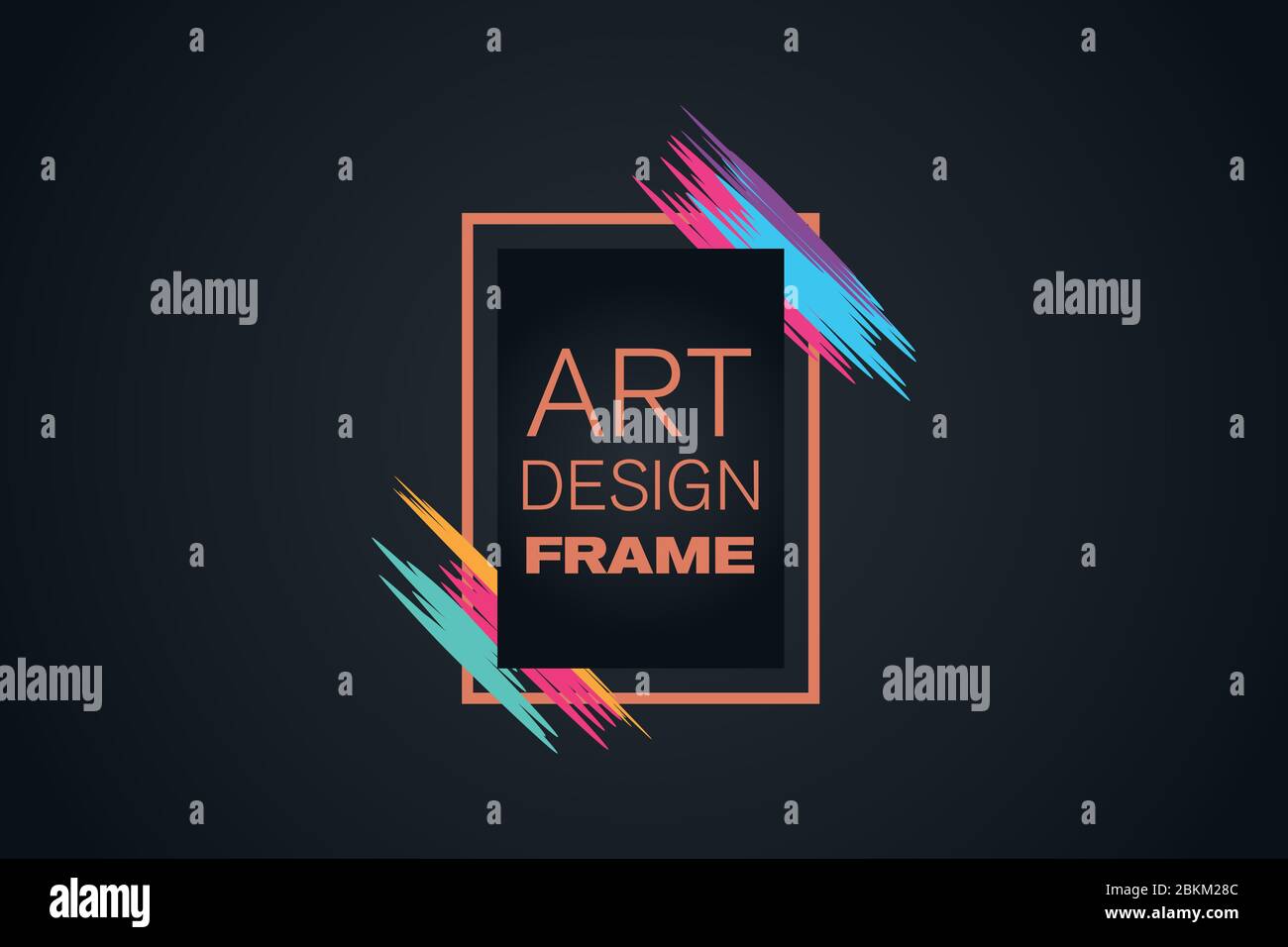 vector frame for text Modern Art graphics for hipsters . dynamic frame ...