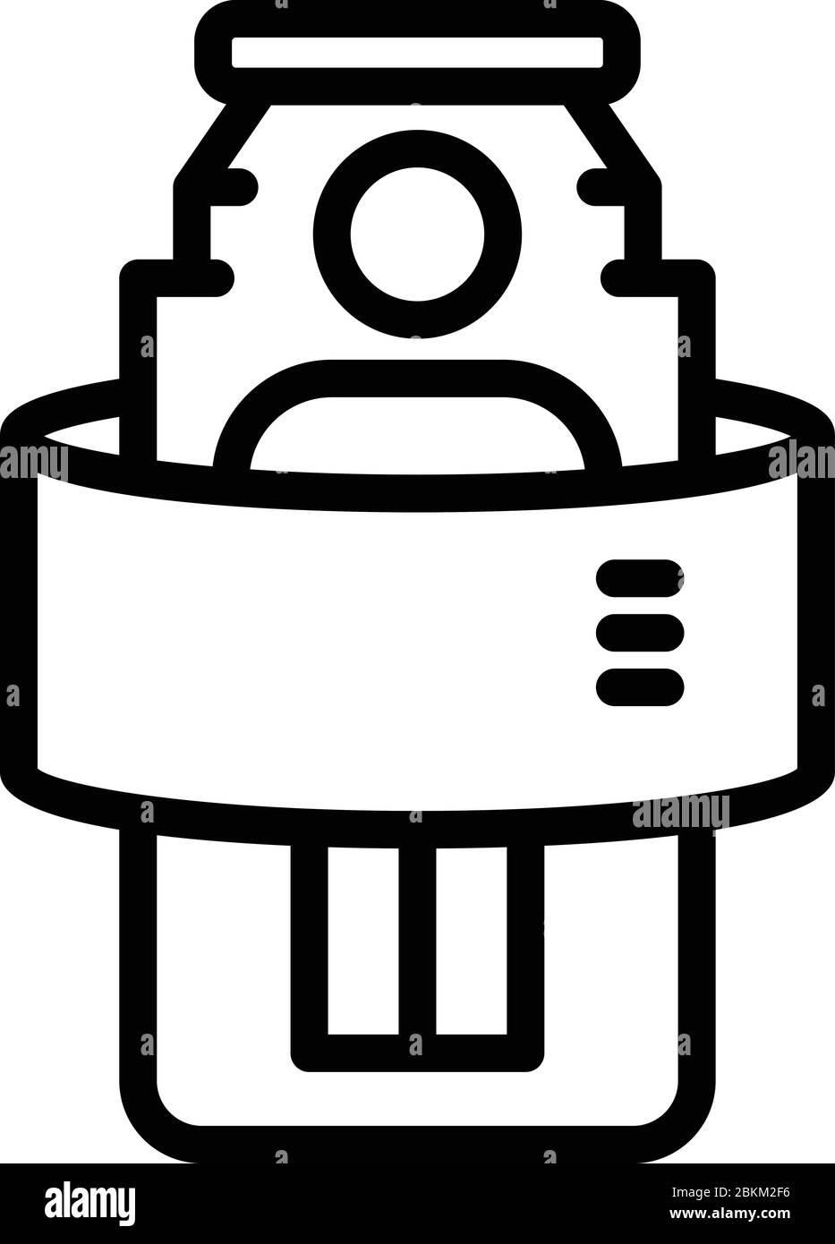 Radiation scanner icon black hi-res stock photography and images - Alamy