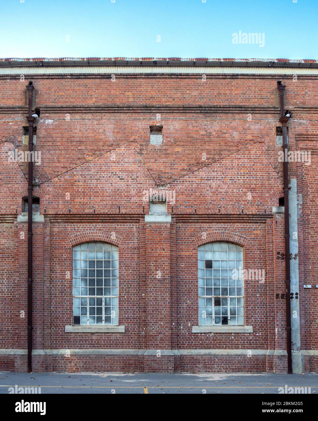 Red brick building workshop at former Midland Railway Workshops Perth ...