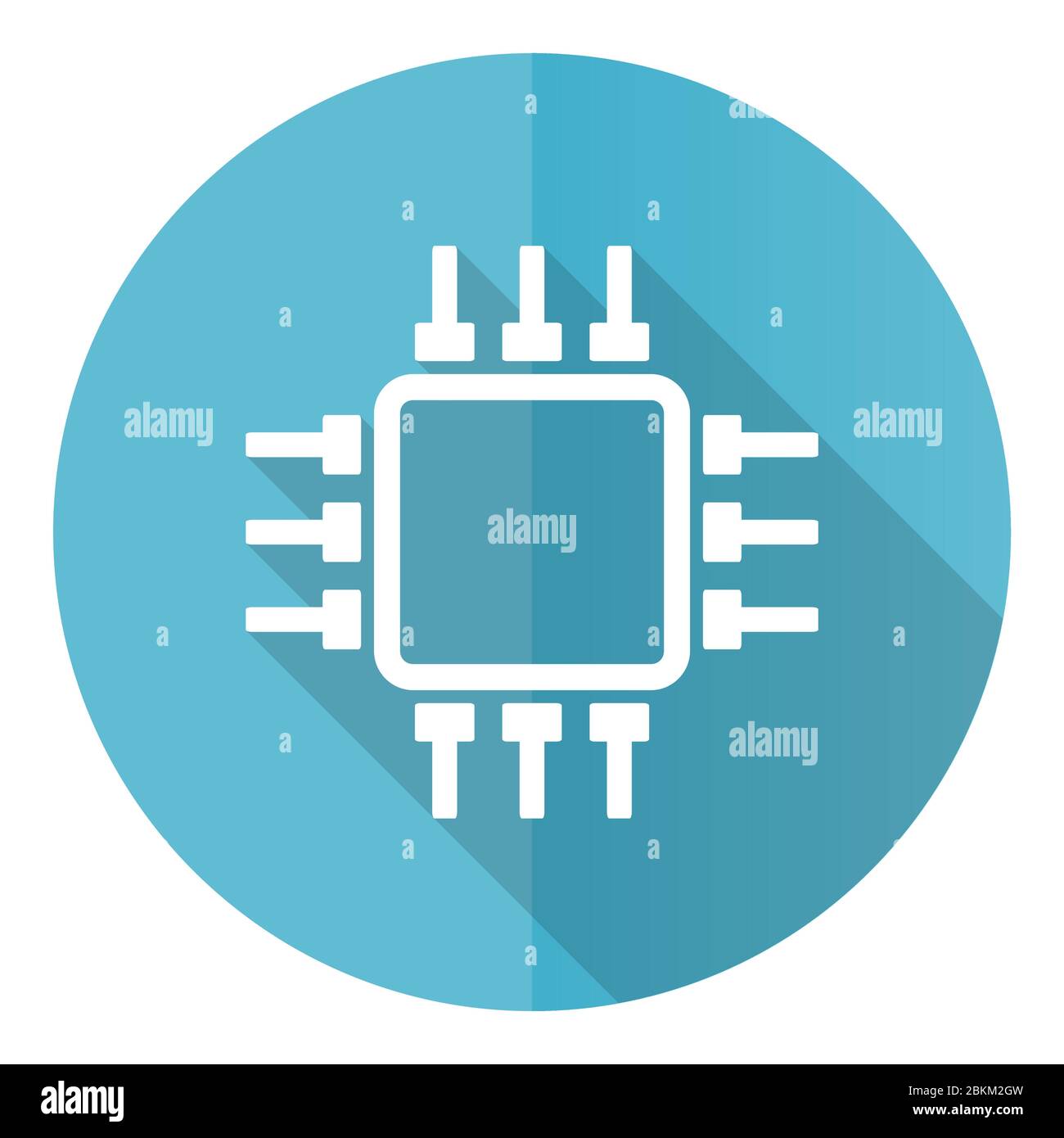 Cpu chip on motherboard vector hi-res stock photography and images - Alamy
