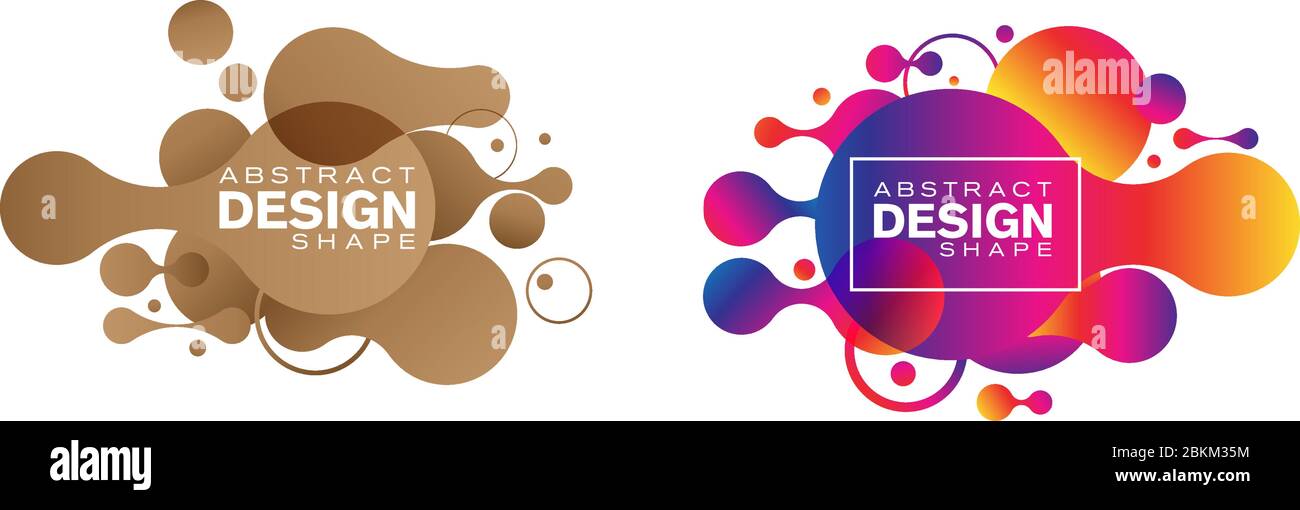 Abstract liquid shape Fluid design Vector illustration Stock Vector ...