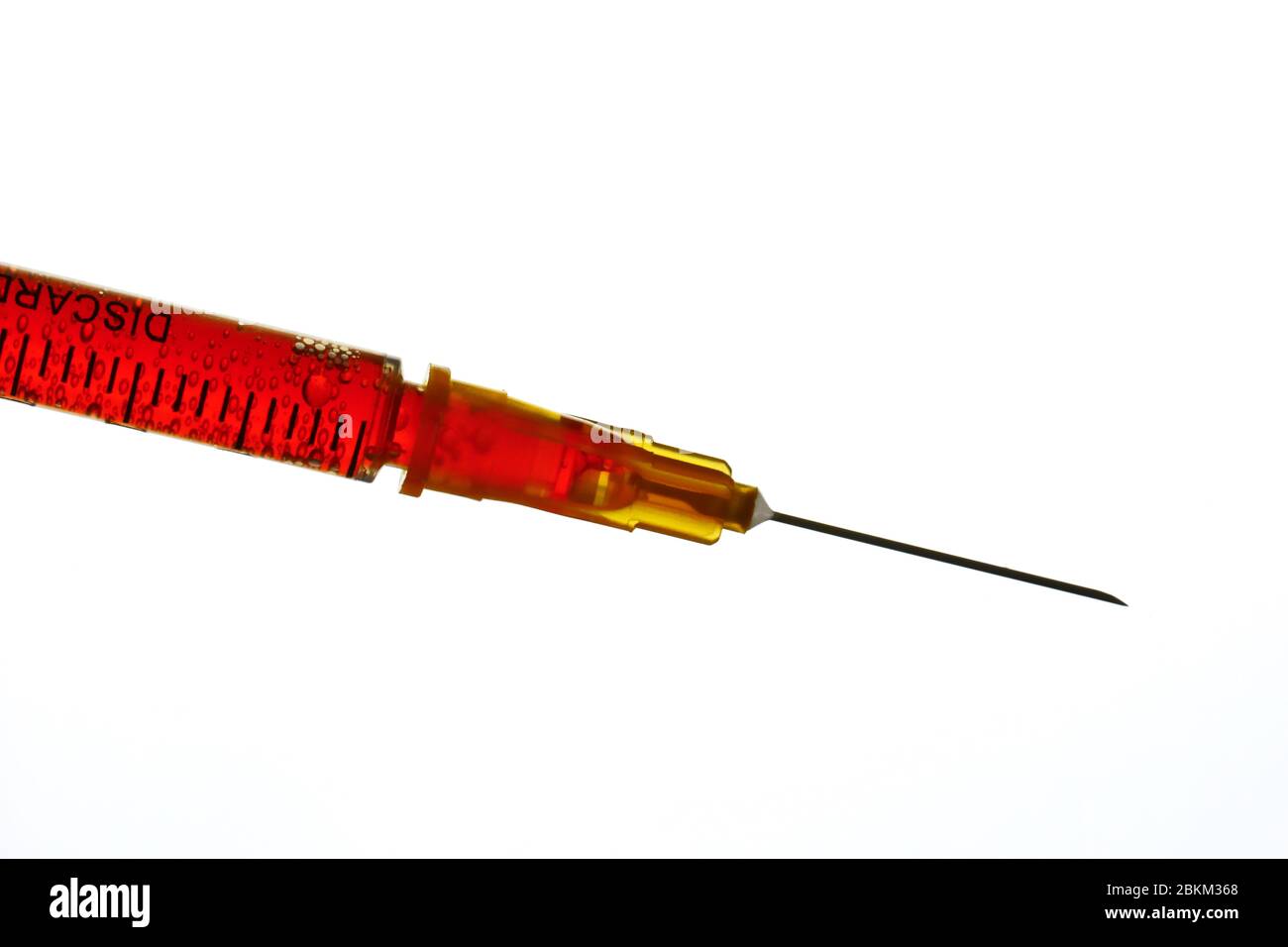 Disposable hypodermic syringe Cut Out Stock Images & Pictures - Alamy