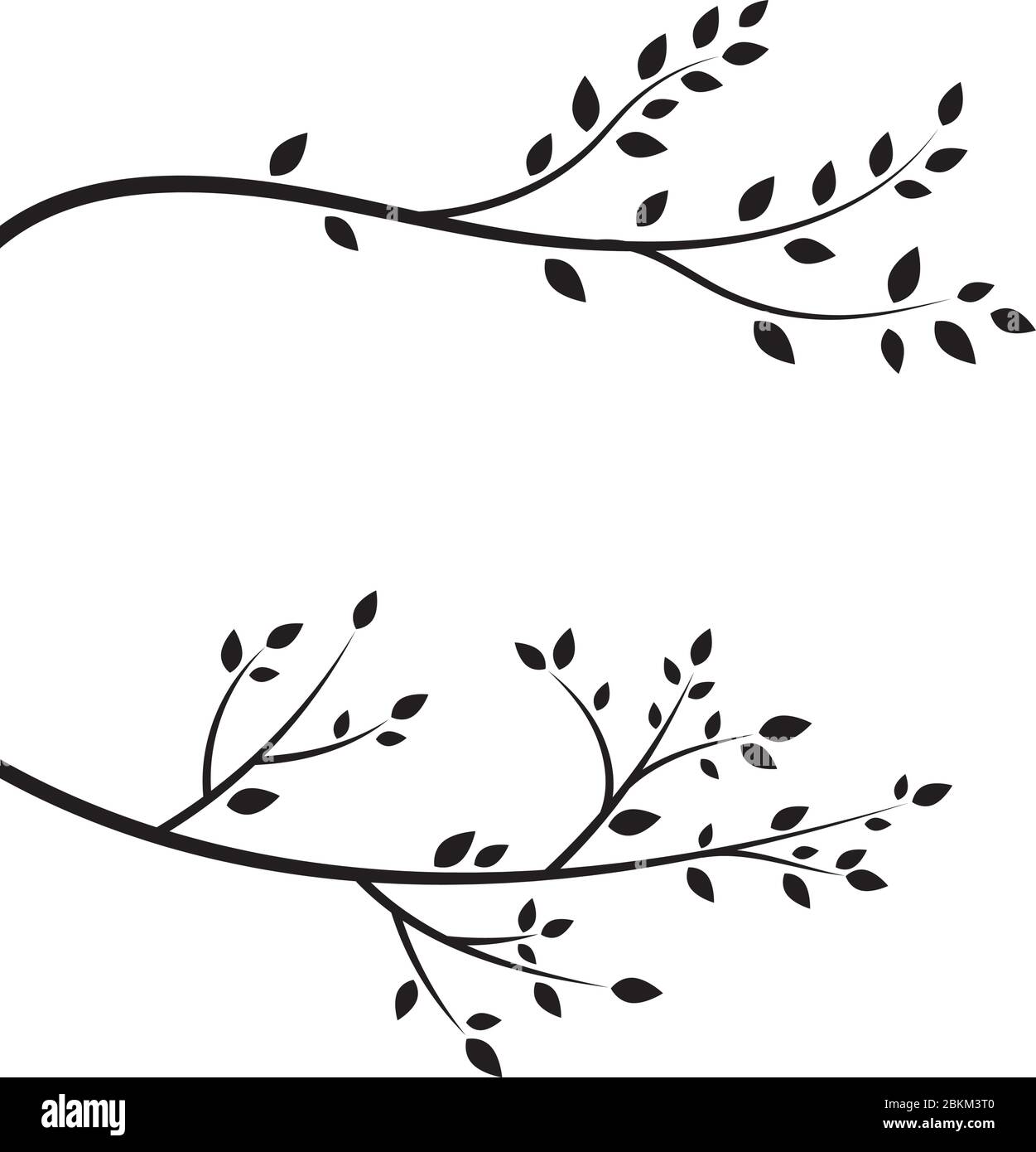 tree branch vector illustration design template Stock Vector Image ...