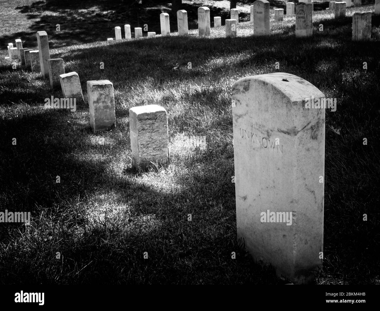 Arlington cemetery washington Black and White Stock Photos & Images - Alamy
