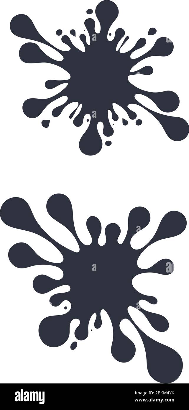 Illustration of Water Splash icon template vector Stock Vector Image ...