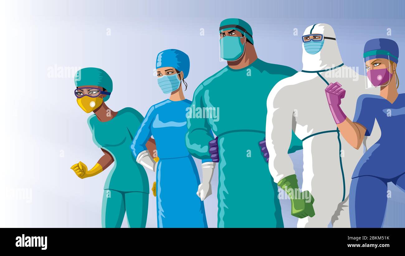 Professional medical doctors team Stock Vector Images - Alamy