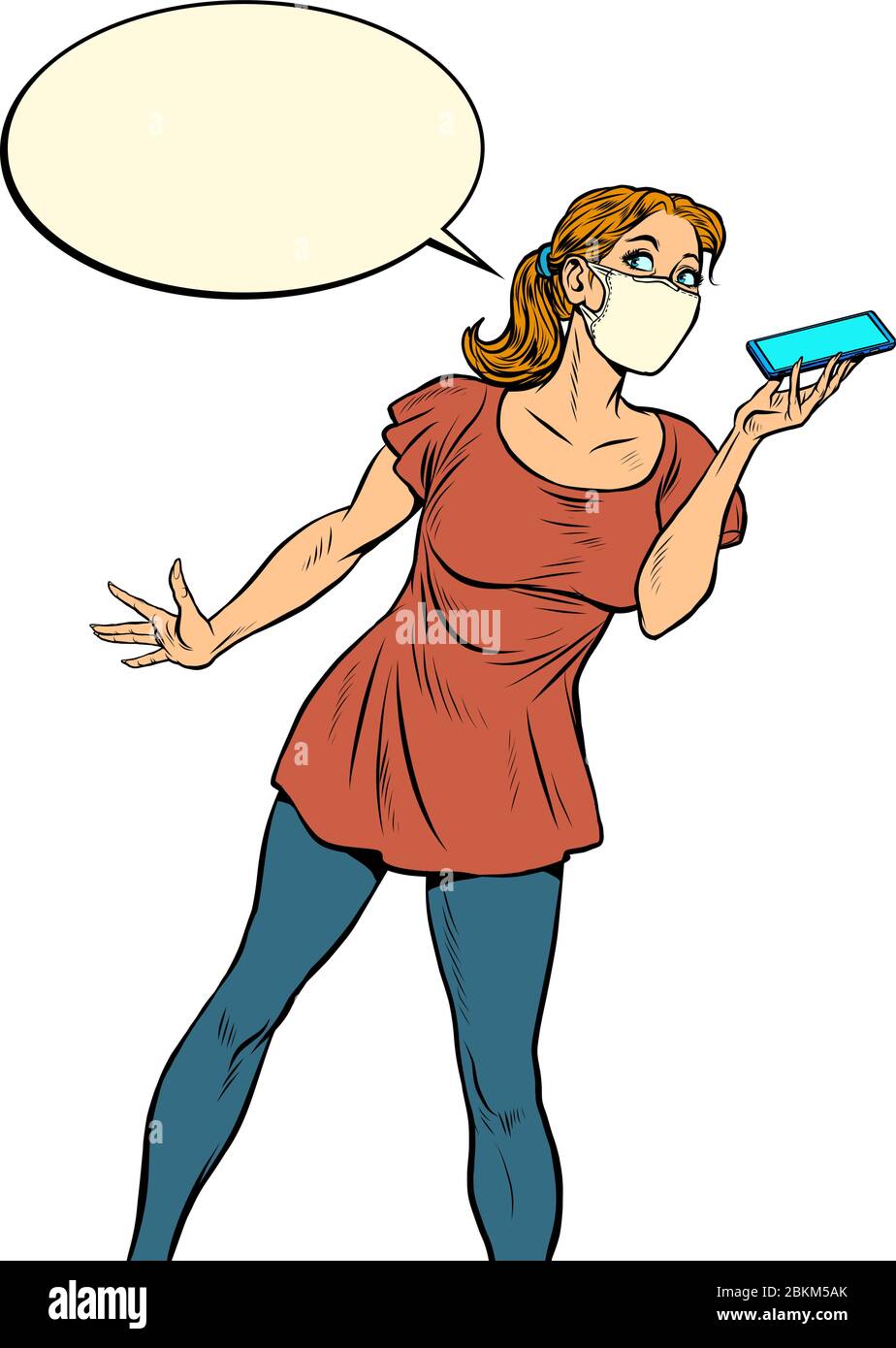 Woman prevention mask on Stock Vector Images - Alamy