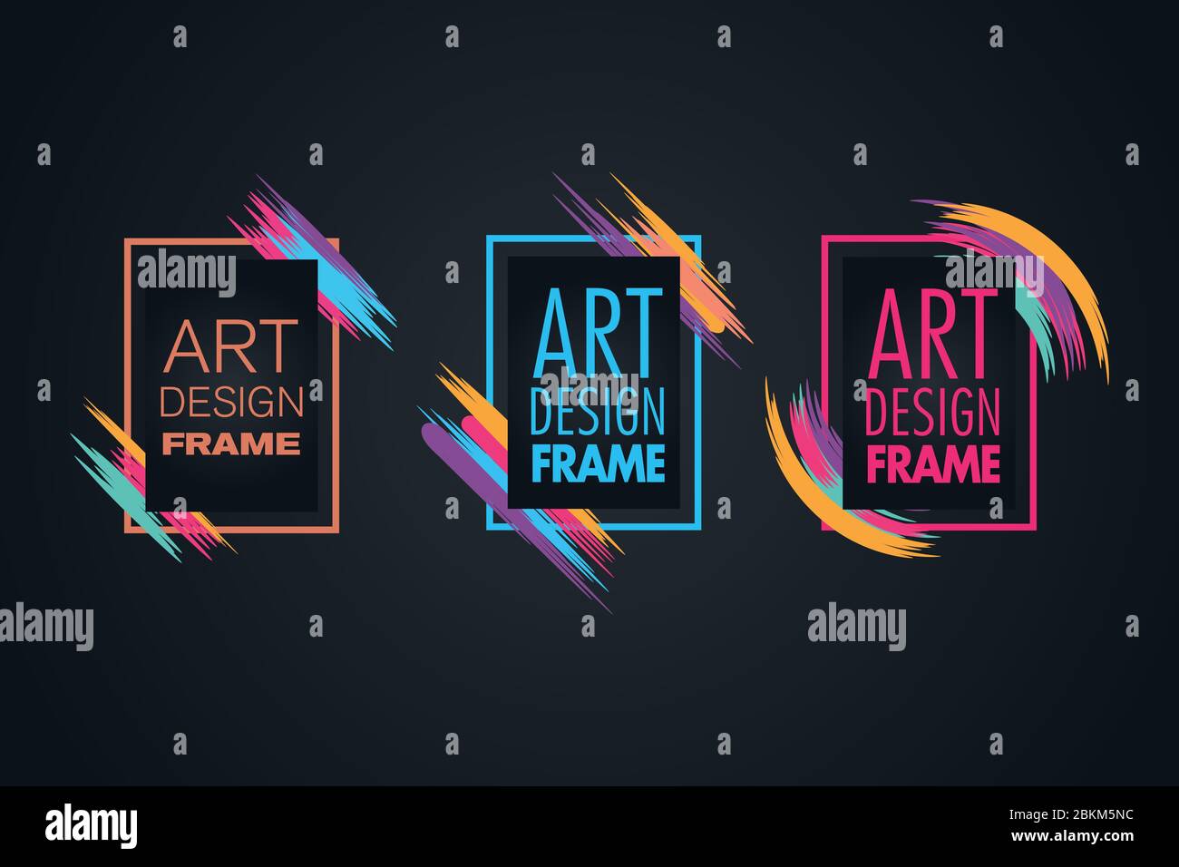 vector frame for text Modern Art graphics for hipsters . dynamic frame ...