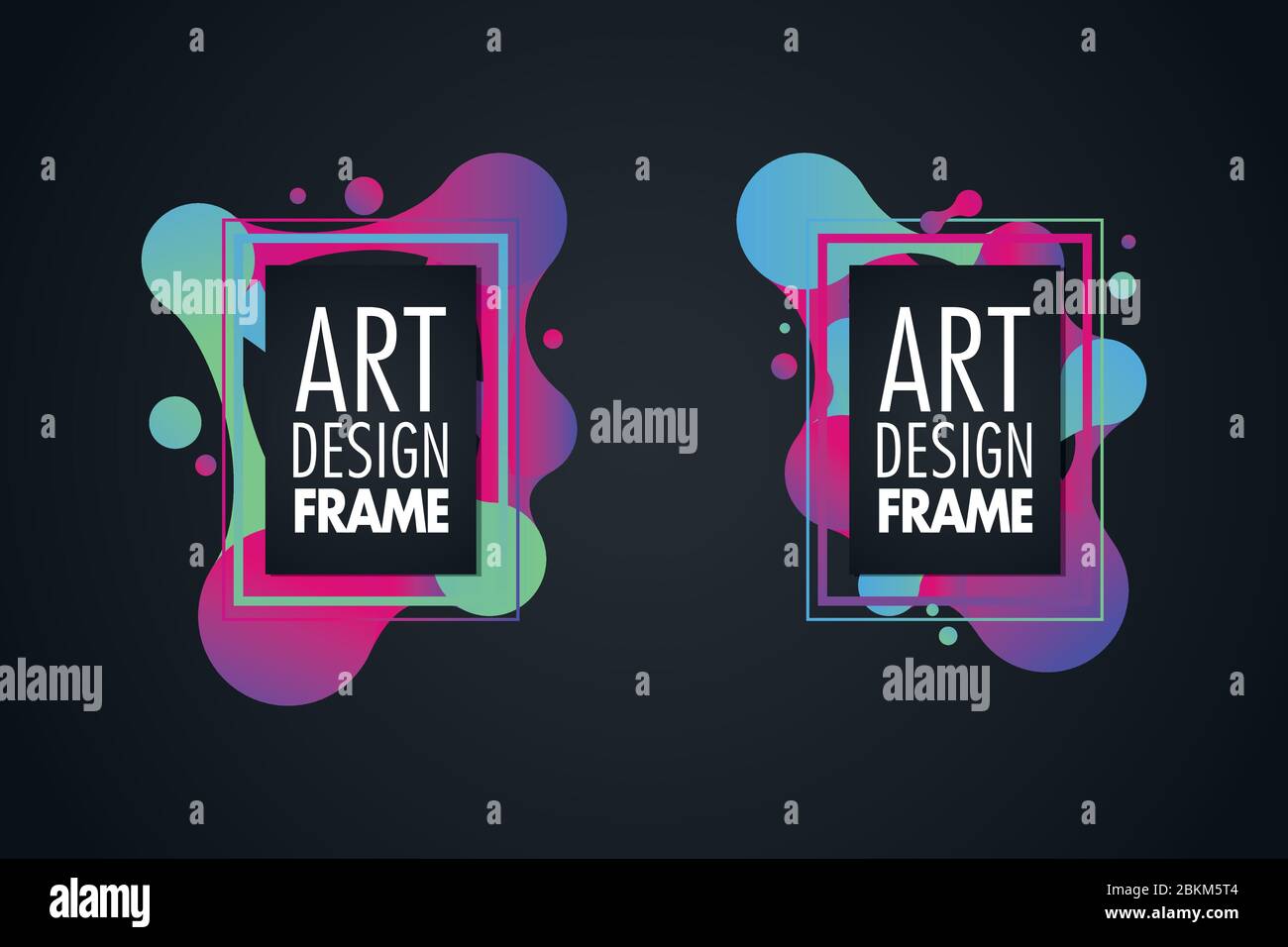vector frame for text Modern Art graphics for hipsters . dynamic frame ...