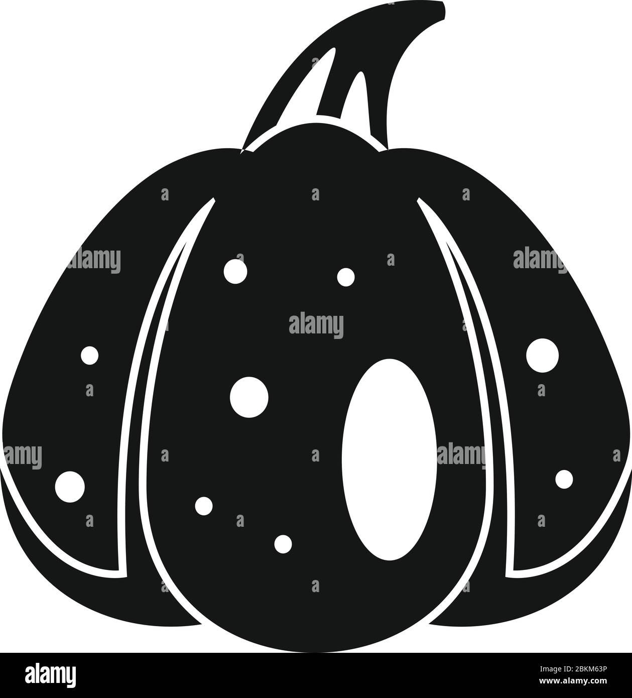 Decorative pumpkin icon. Simple illustration of decorative pumpkin ...
