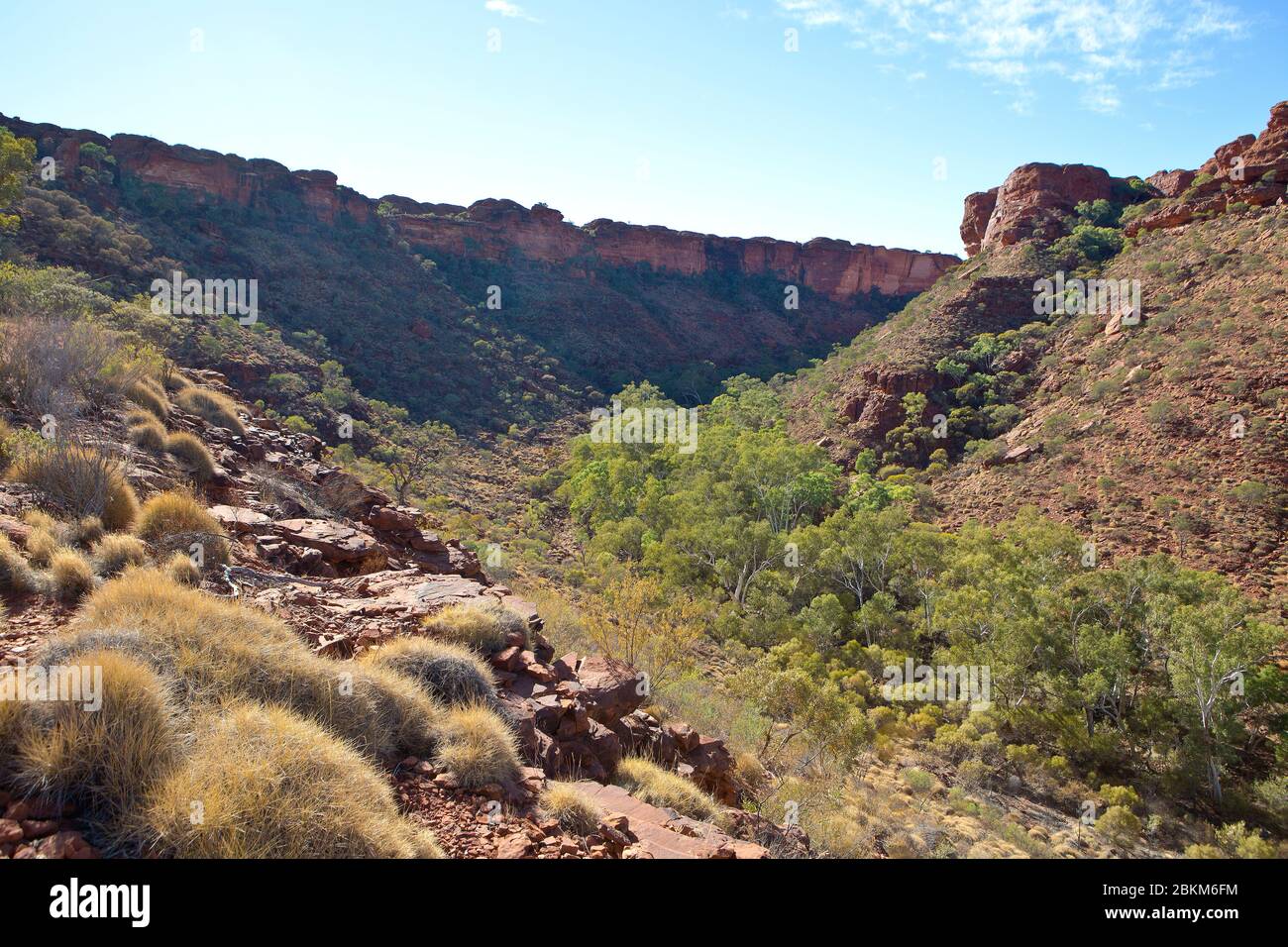 Rim Walk view of Kings Canyon, Northern Territory, Australia Stock ...
