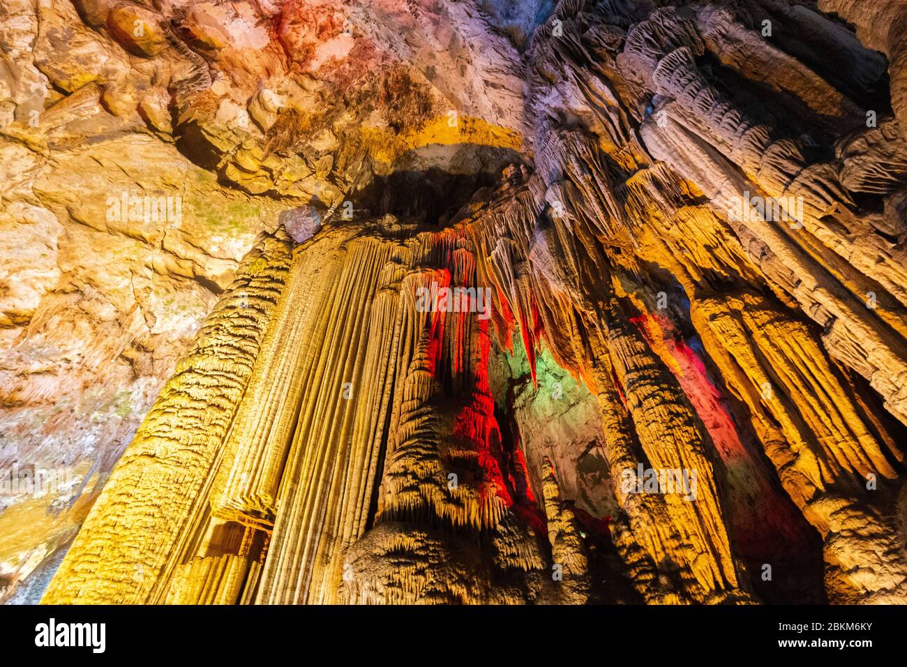 Furong Cave in Wulong Karst National Geology Park, Chongqing, China. is ...