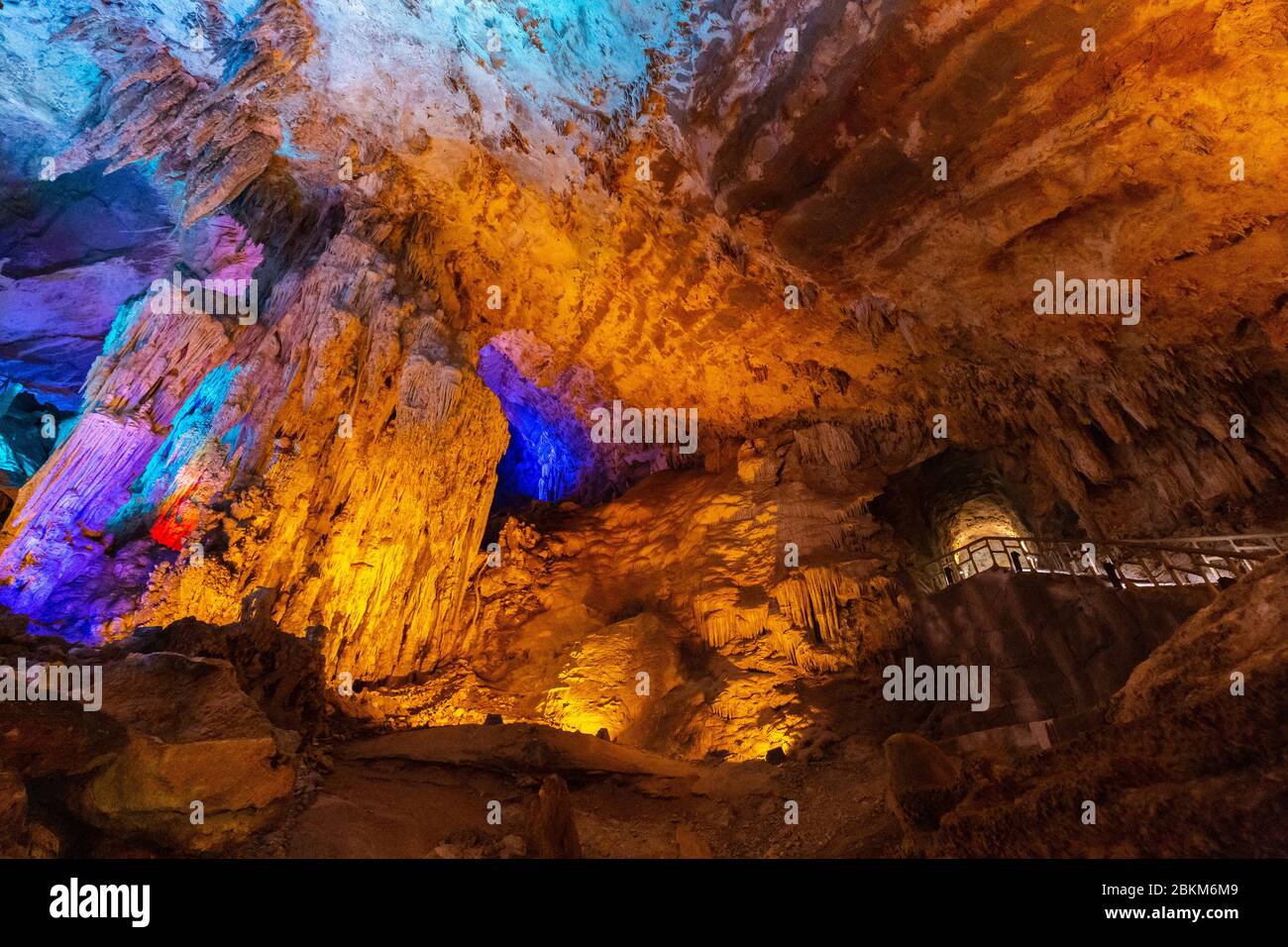 Furong Cave in Wulong Karst National Geology Park, Chongqing, China. is ...