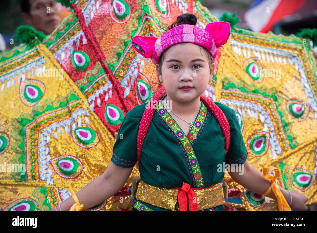 Cute girl of Shan or Tai Yai (ethnic group living in parts of Myanmar ...