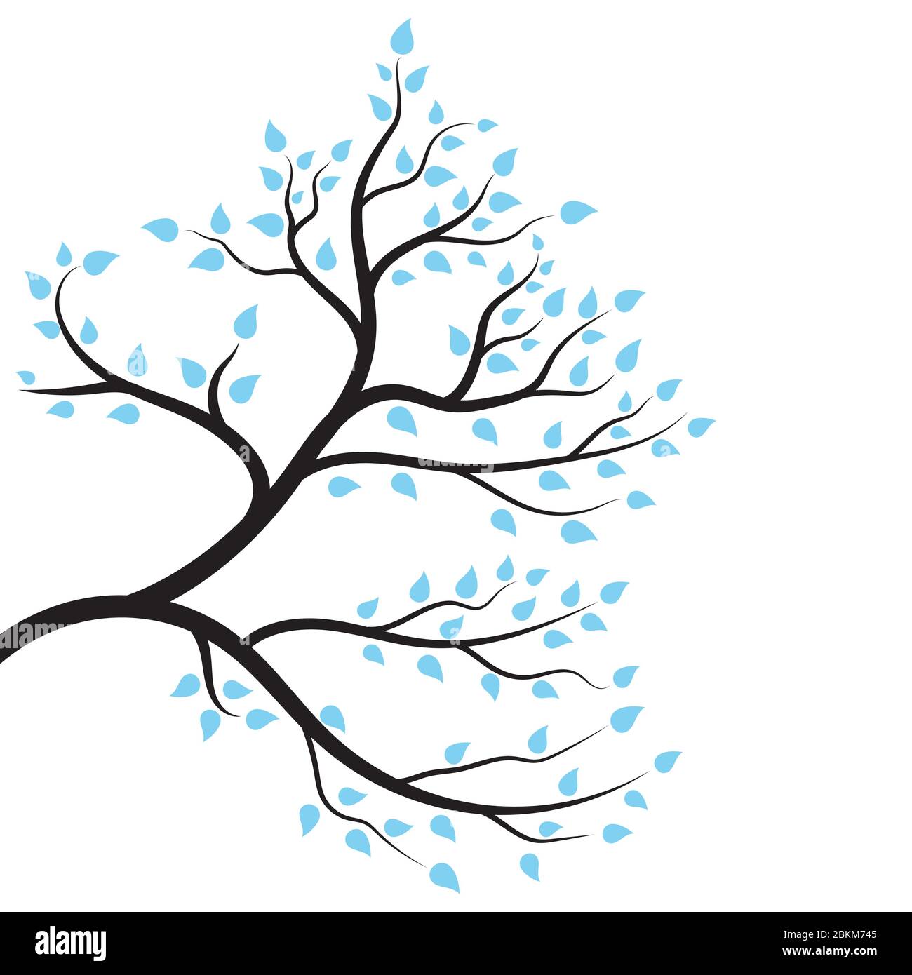 tree branch vector illustration design template Stock Vector Image ...