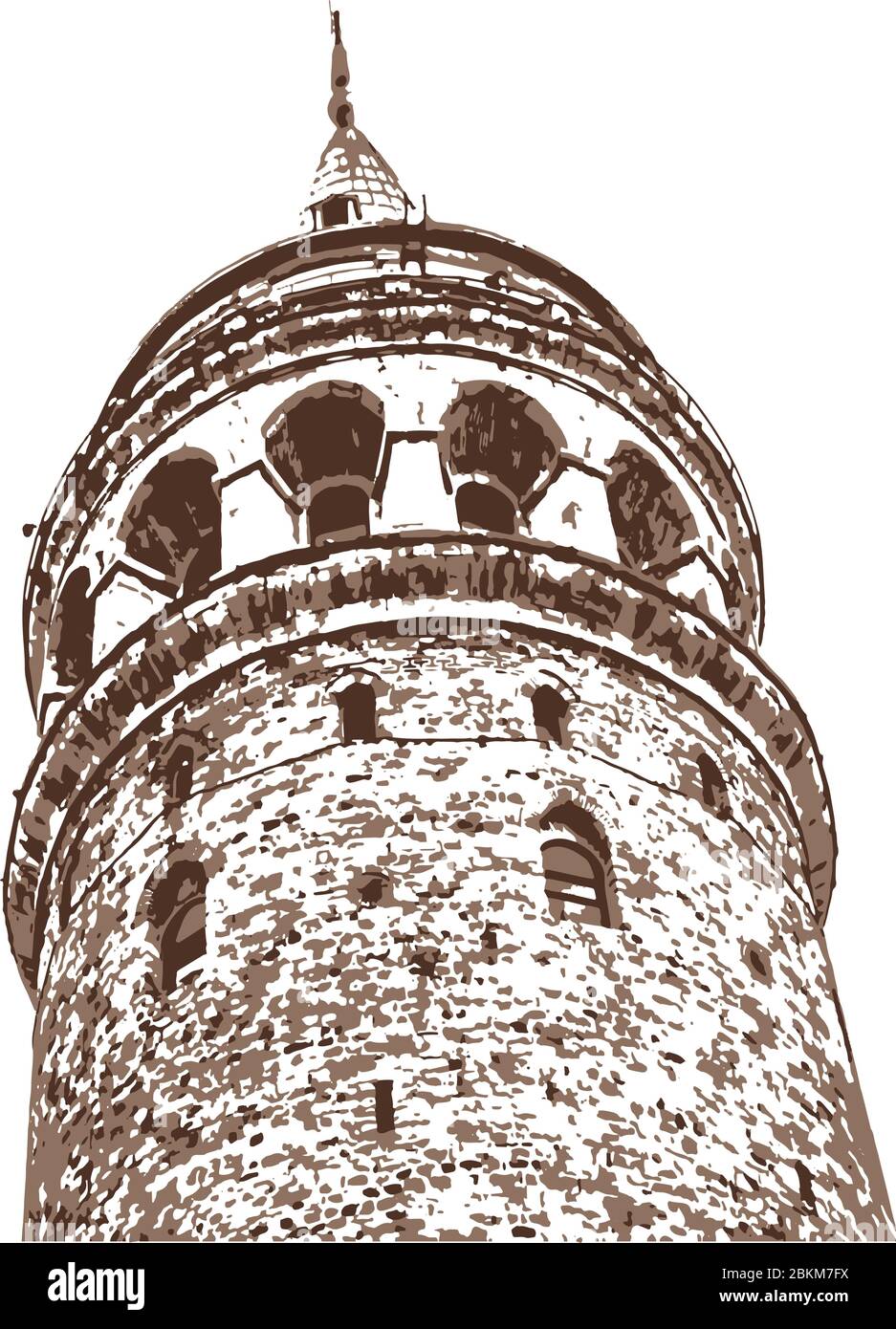 Istanbul medieval architecture Stock Vector Images - Alamy