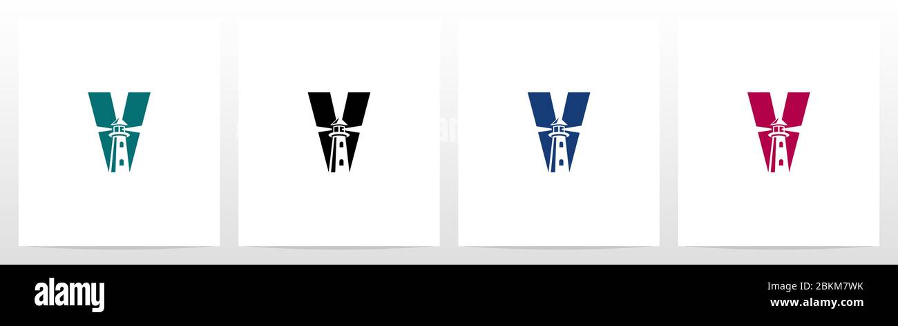 Eye logo with v letter hi-res stock photography and images - Alamy