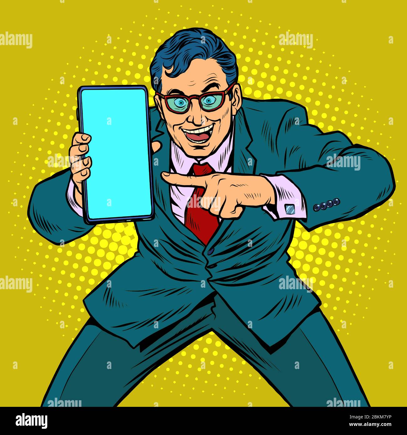 Holding on mobile office Stock Vector Images - Alamy