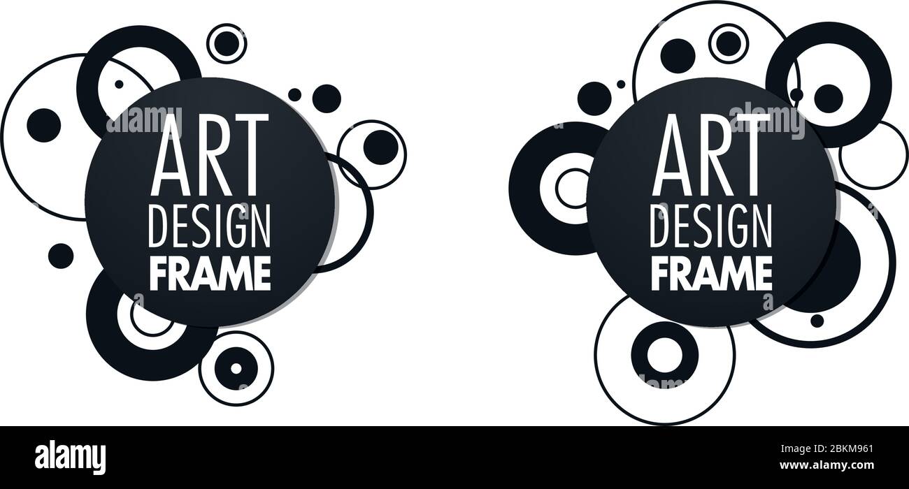 vector frame for text Modern Art graphics for hipsters . dynamic frame ...