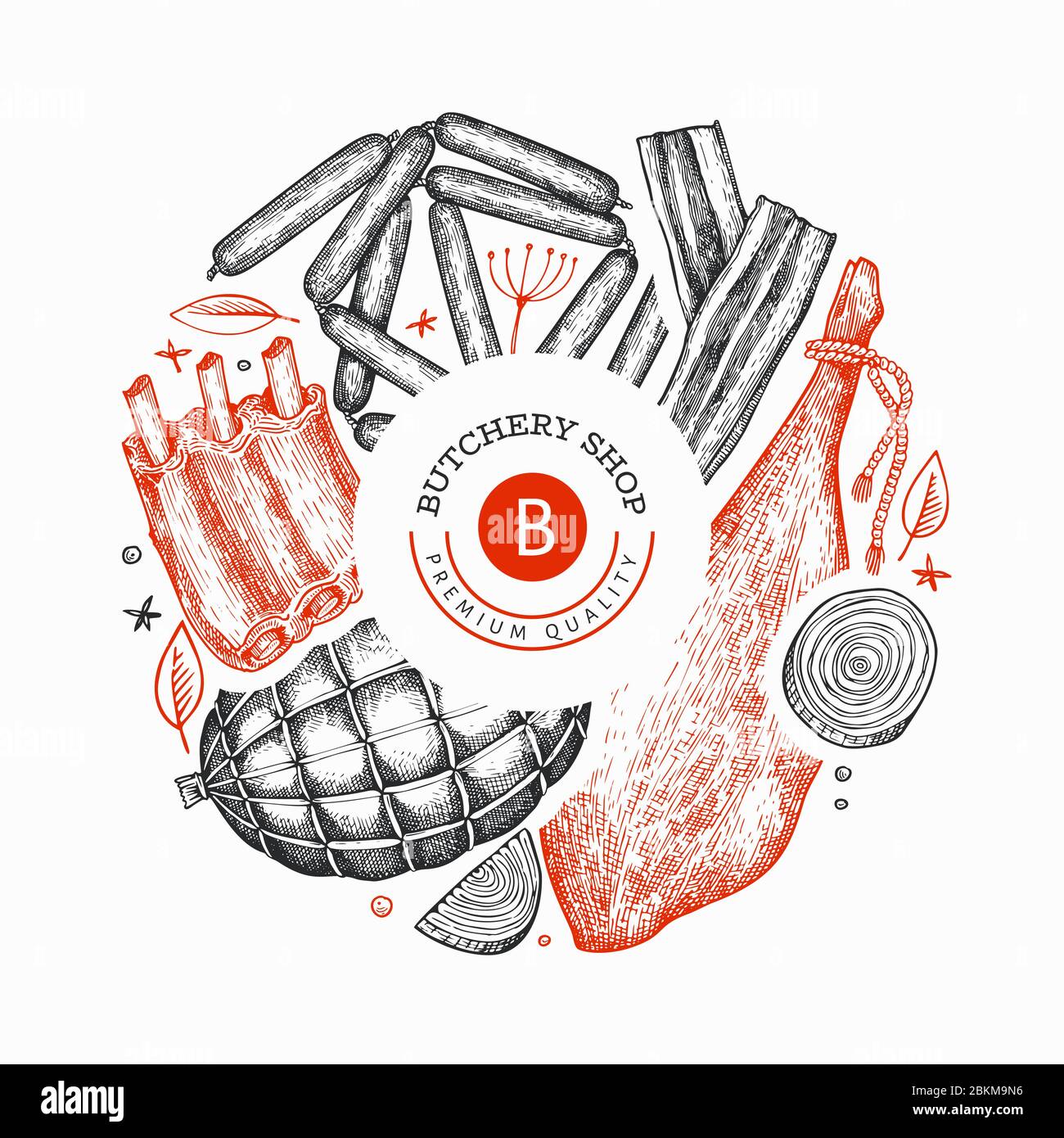 Spanish pork ribs Stock Vector Images - Alamy