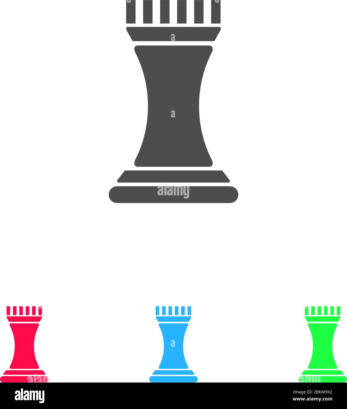 Strategy icon flat. Color pictogram on white background. Vector ...