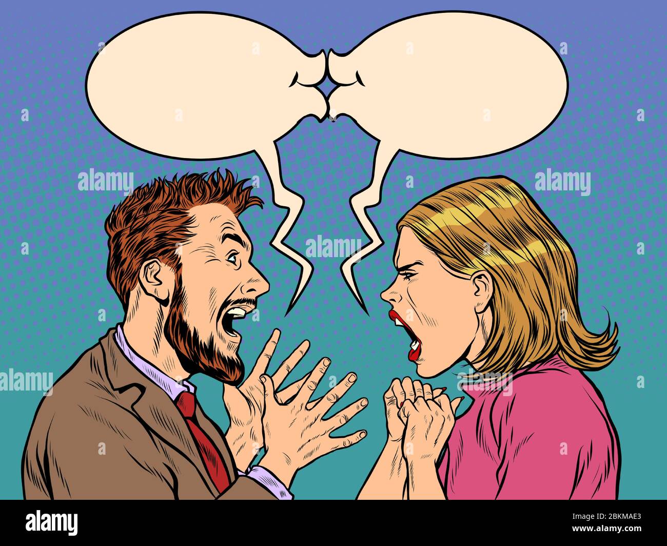 Shouting woman angry Stock Vector Images - Alamy