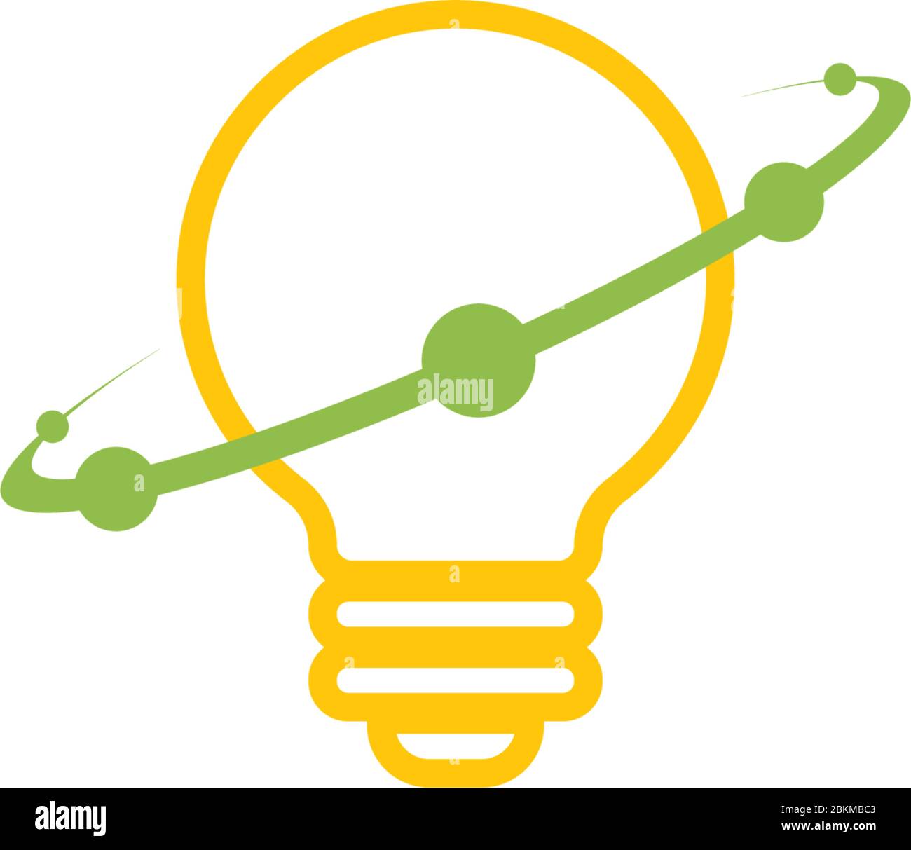 Light bulb lamp idea logo icon illustration Stock Vector Image & Art ...