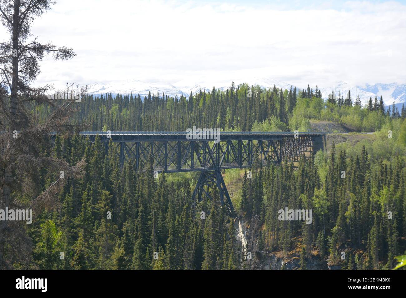 The Kuskulana Bridge on the McCarthy road, Wrangell - St Elias National ...