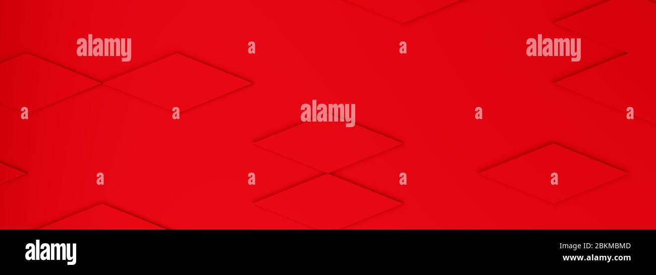 Abstract modern red rhomus background, 3d rendering Stock Photo - Alamy