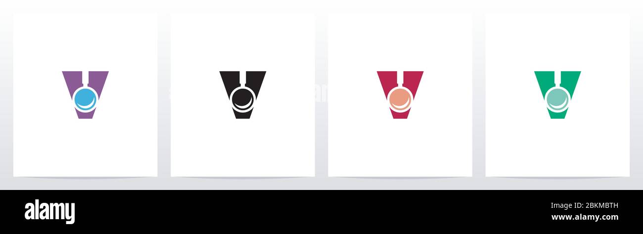 V eye logo vector hi-res stock photography and images - Alamy