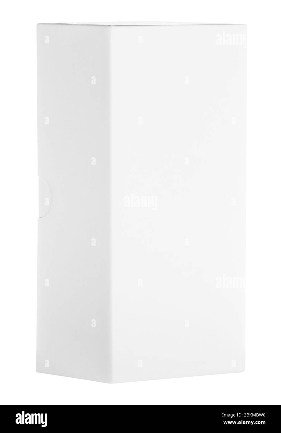 White closed box isolated on white background Stock Photo - Alamy