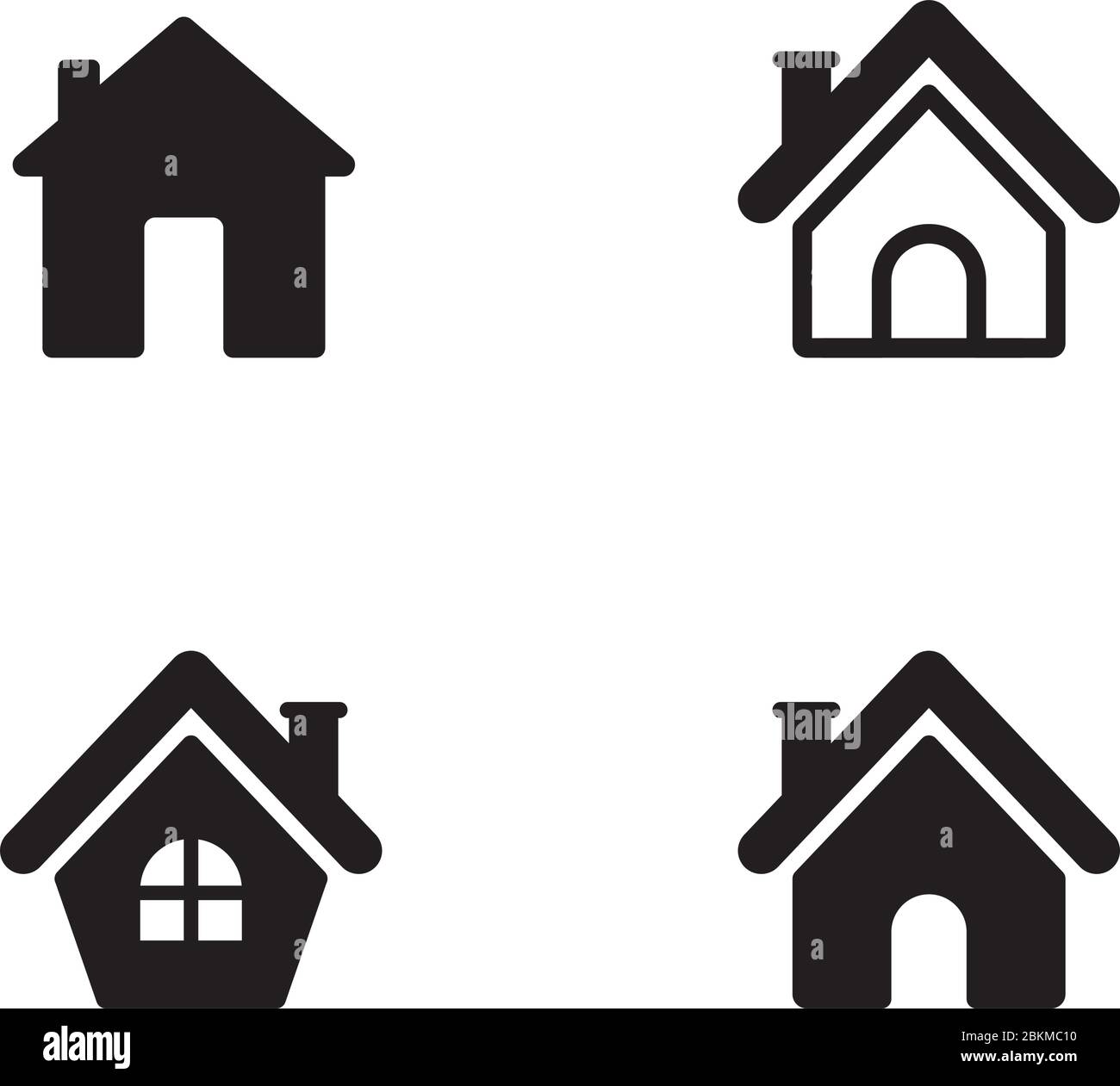 Home Vector icon illustration design template Stock Vector Image & Art ...