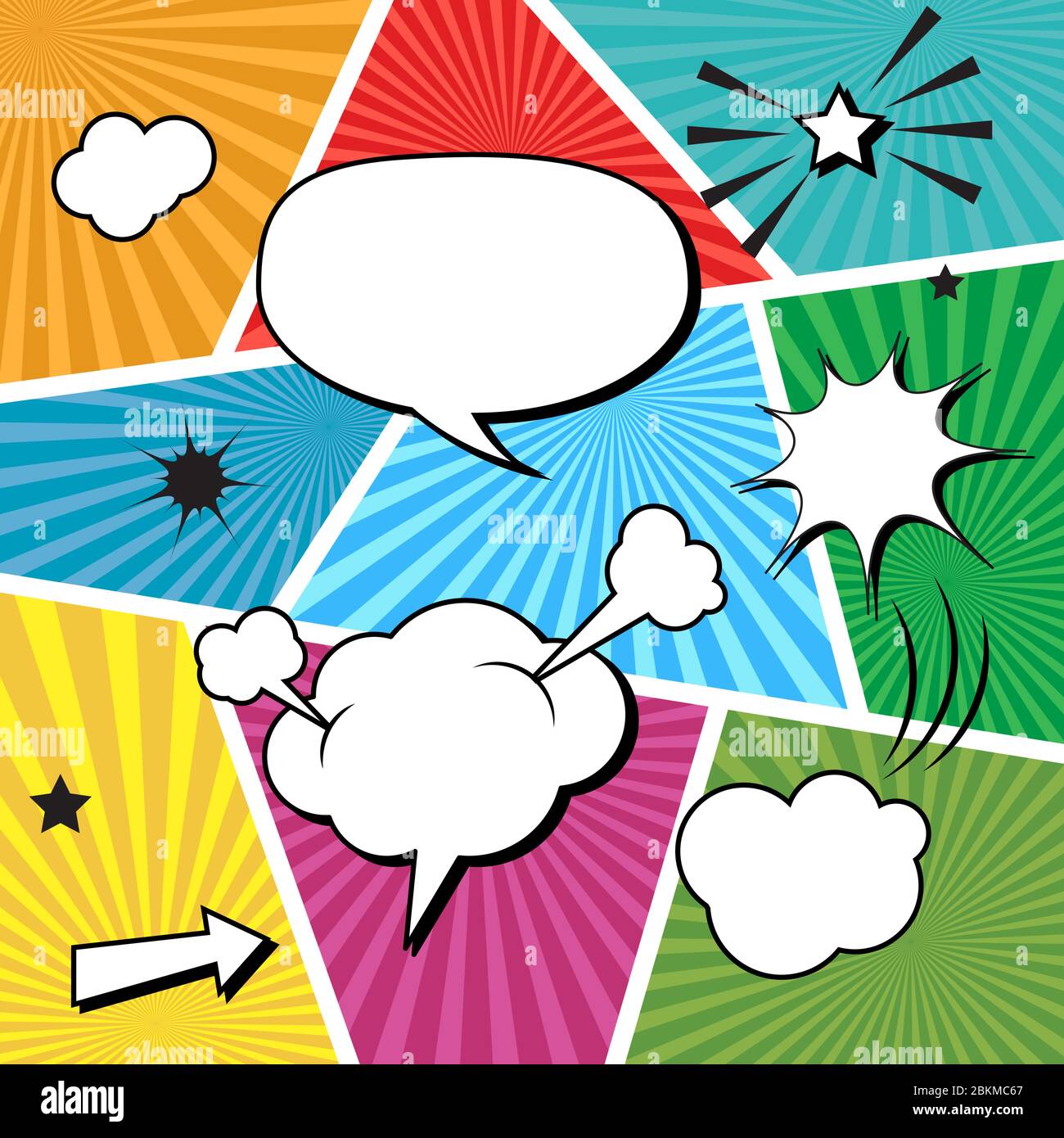 Comic Book Design Element Vector Illustration Stock Vector Image & Art ...