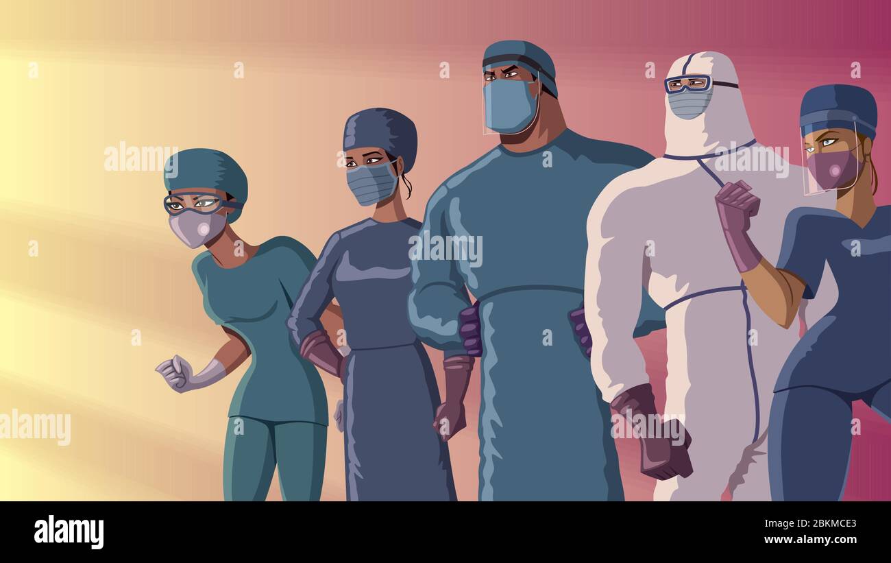 Professional medical doctors team Stock Vector Images - Alamy