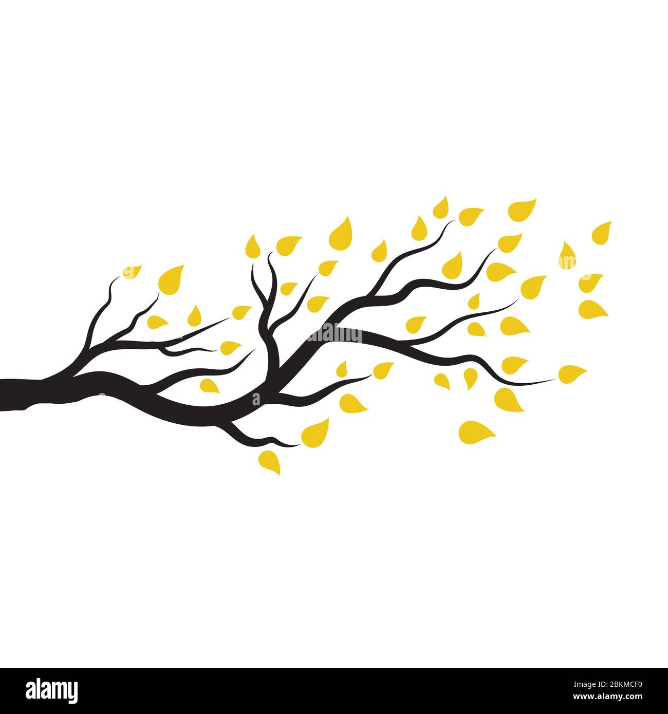 Tree Trunk With Branches Template