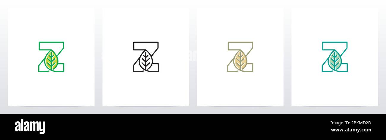 Z leaf Stock Vector Images - Alamy