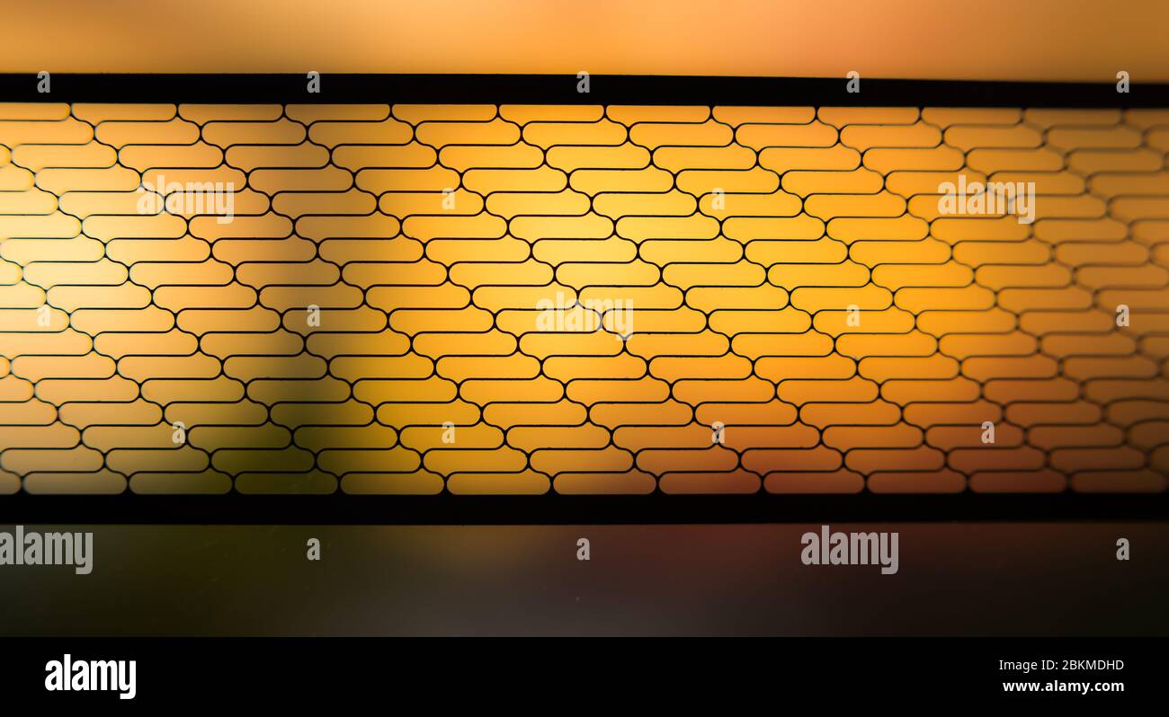 metallic grille pattern sheet, close view Stock Photo - Alamy