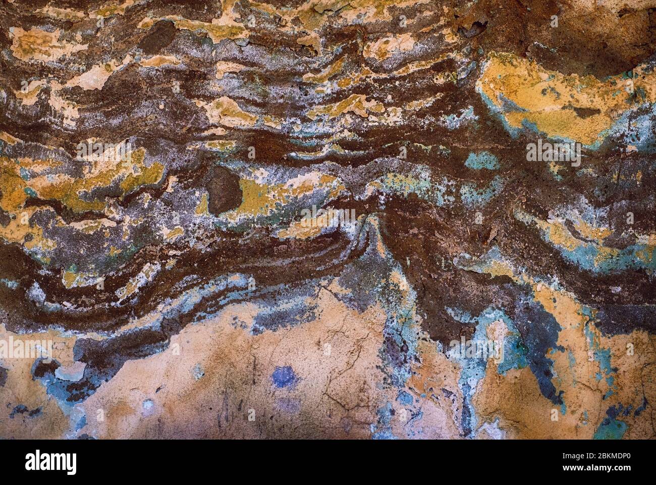 old wall with discoloration paint Stock Photo - Alamy