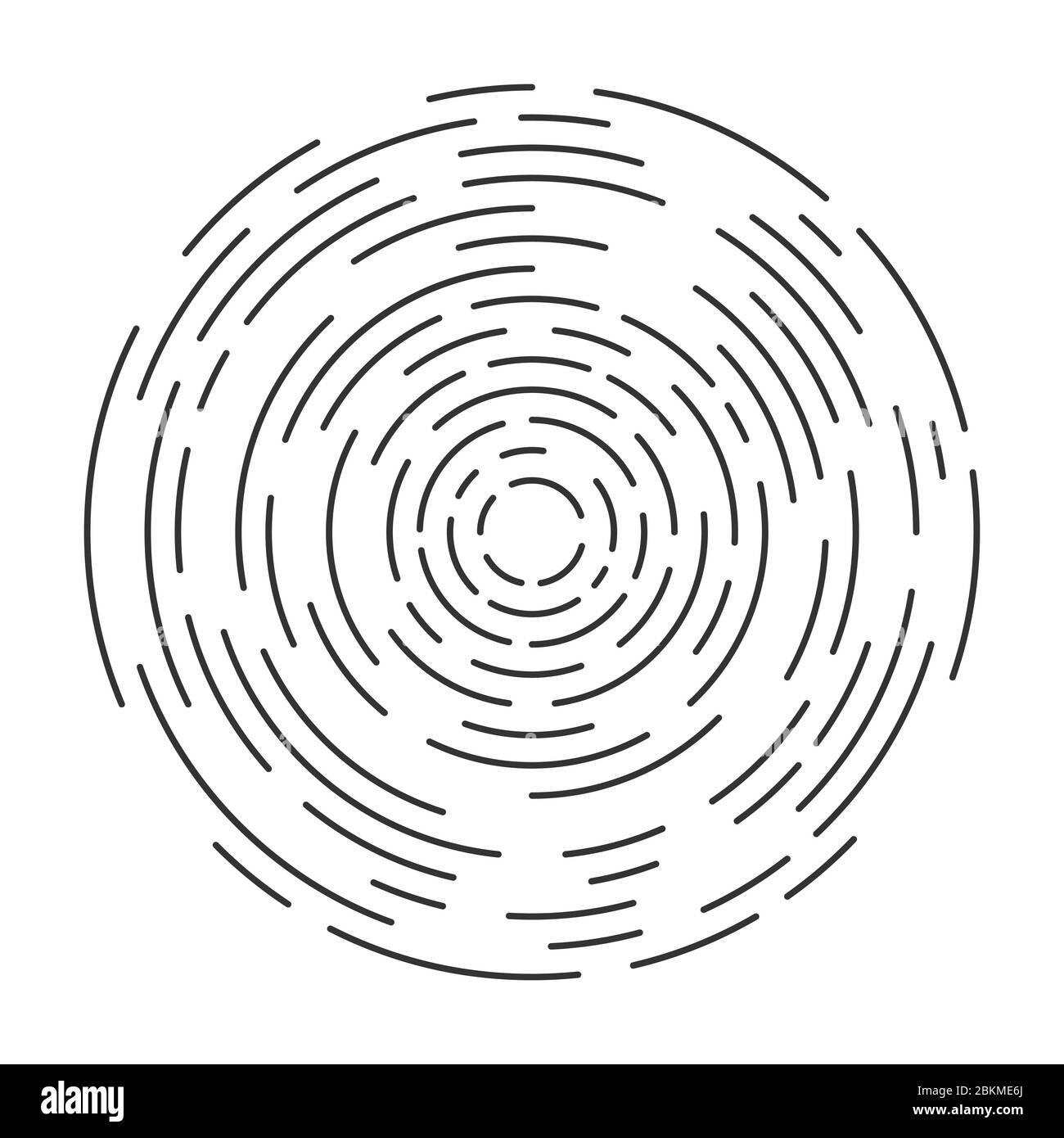 Abstract vector illustration of a circular vortex.Simple flat design isolated on white ...