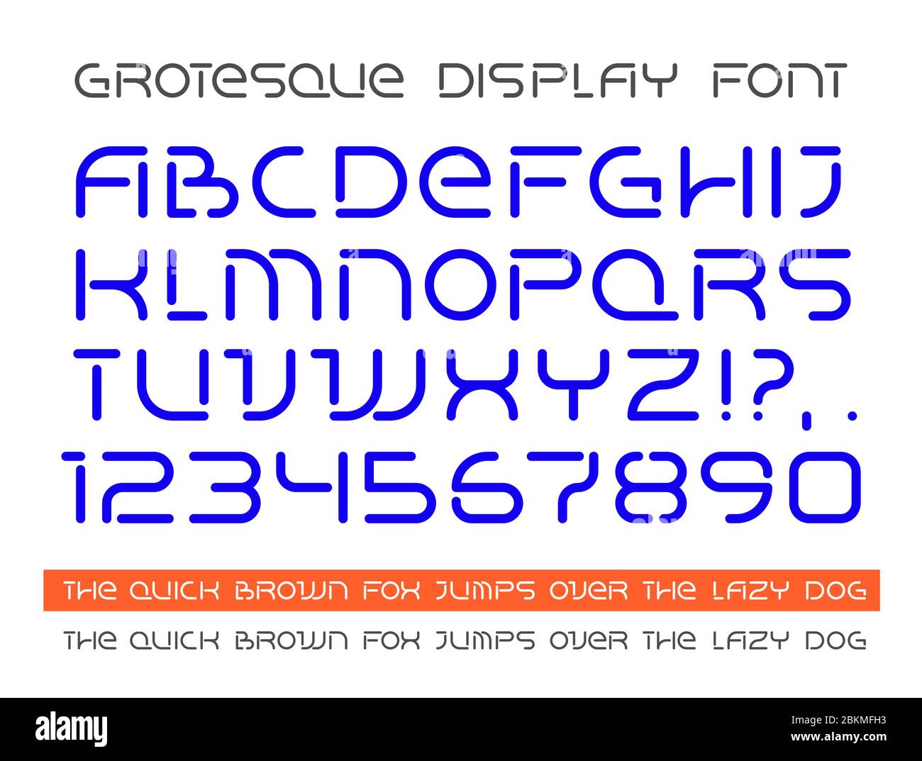 Modern display grotesque flat font, ideal for headers, titles in ...