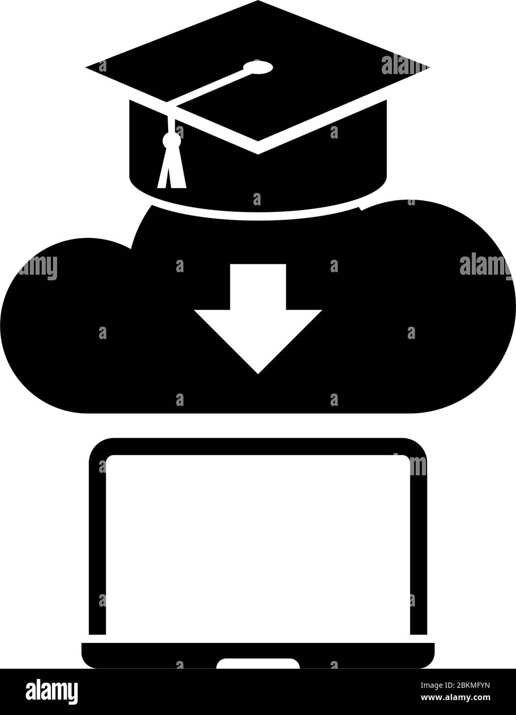 Online Education Learning, Internet Study. Flat Vector Icon ...