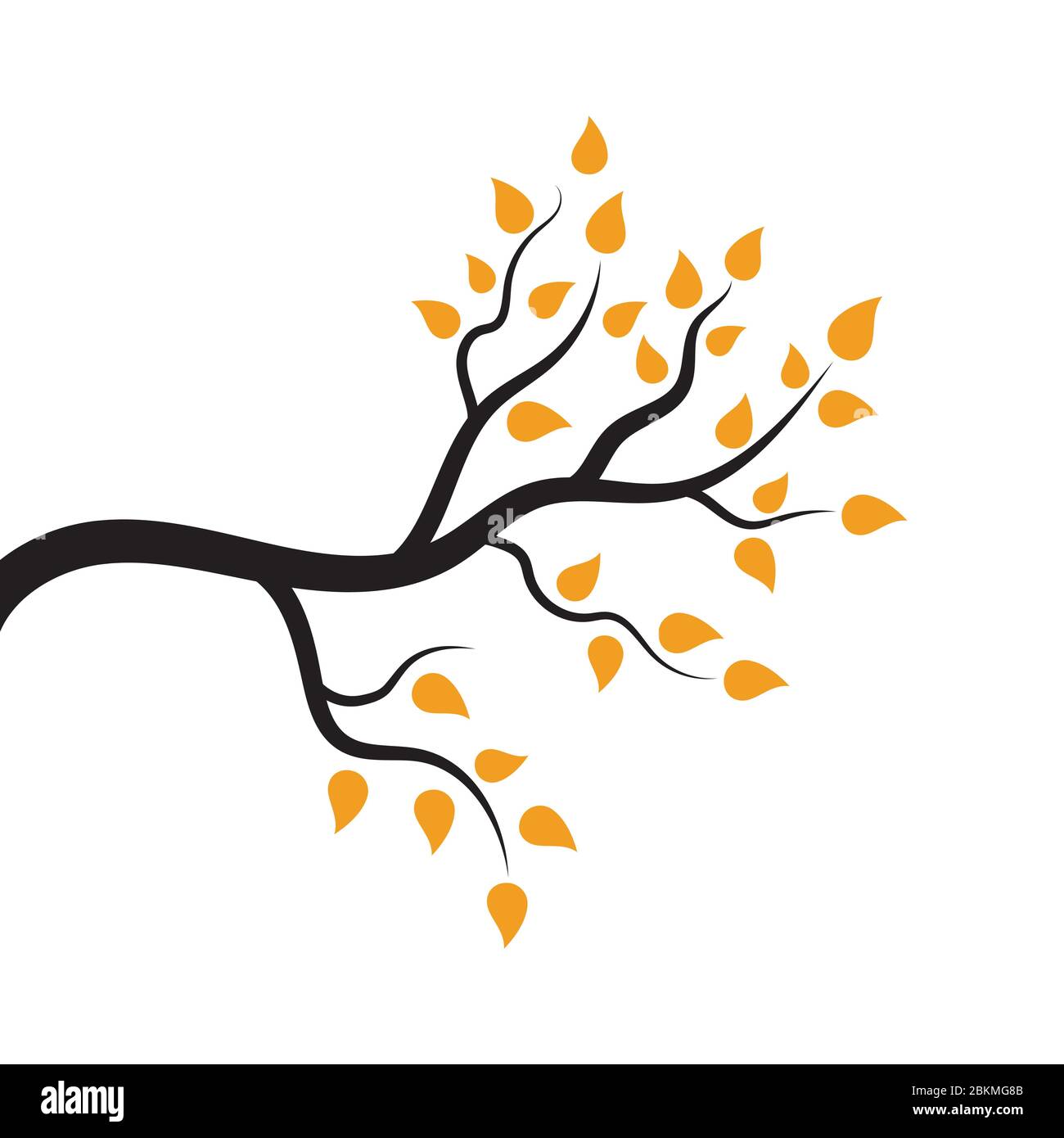 tree branch vector illustration design template Stock Vector Image ...