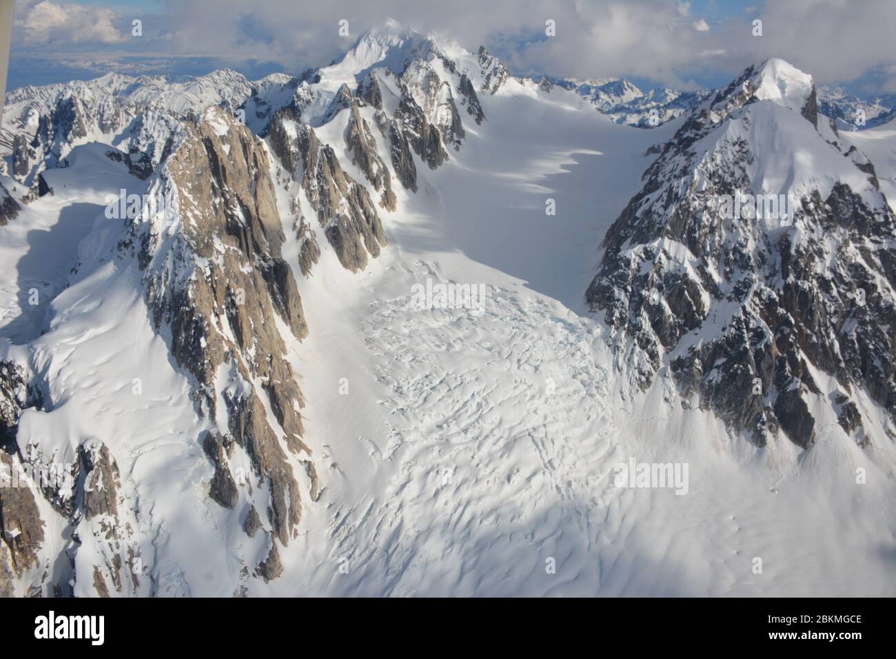 A small plane flightseeing tour operated by Fly Denali lands on the ...